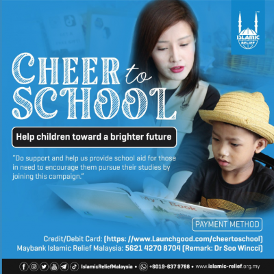 Cheer to School with Prof. Madya Dr. Soo Wincci | LaunchGood | LaunchGood